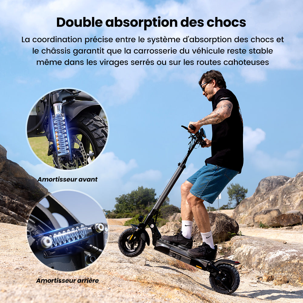 Trottinette électrique Trottinette Electrique France Iscooter W9 1000w